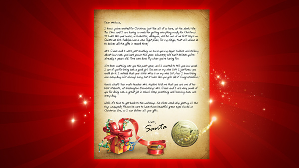 Personalized Letter from Santa Claus – Package From Santa®